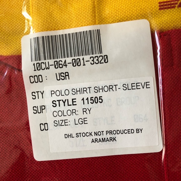 DHL | Tops | Dhl Polo Uniform Streetwear Tokyo Japan Fashion | Poshmark